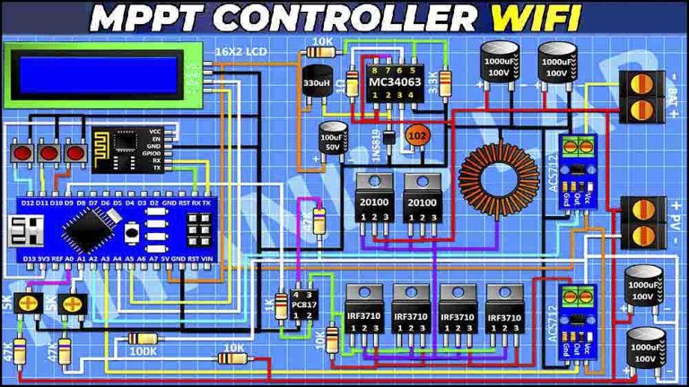 How to Make MPPT WiFi Solar Charge Controller - TRONICSpro