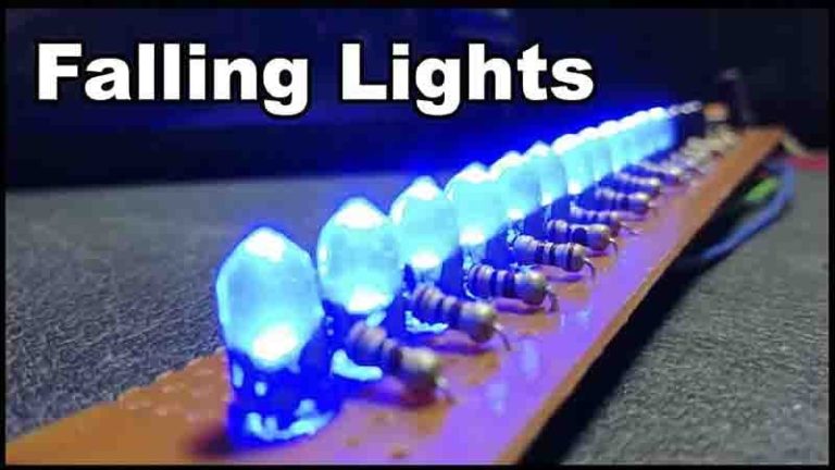Rain Drop LED Chaser Electronics Project - TRONICSpro
