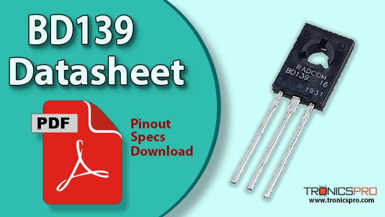 BD139 NPN Transistor Datasheet Pinout - TRONICSpro
