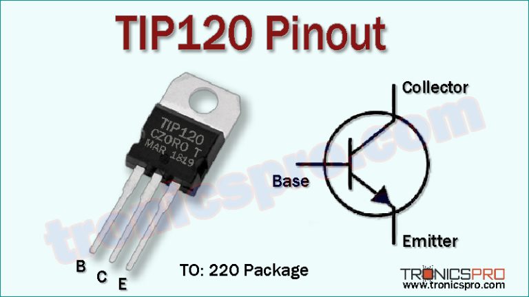 TIP120 NPN Transistor Pinout Datasheet - TRONICSpro
