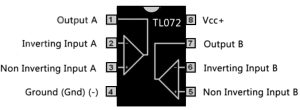 TL072 Op-Amp IC Pinout Datasheet - TRONICSpro