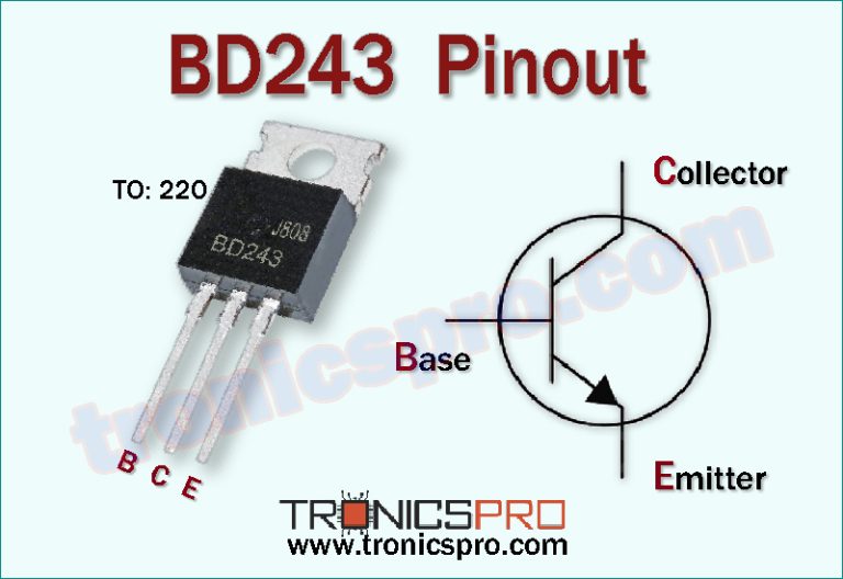 BD243 NPN Transistor Pinout Datasheet - TRONICSpro