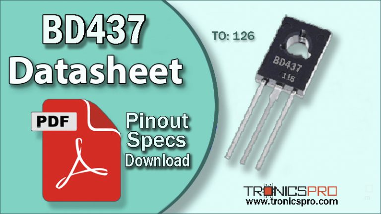 BD437 Pinout Electronics Projects - TRONICSpro
