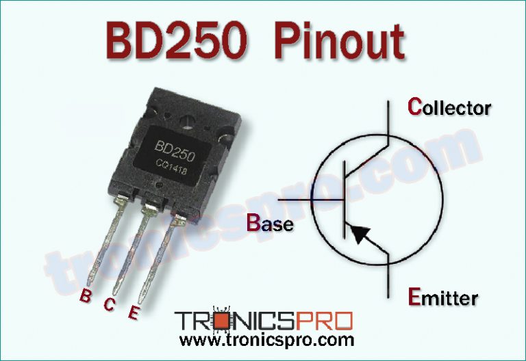 BD250 Pinout, Equivalent, Applications, Datasheet - TRONICSpro