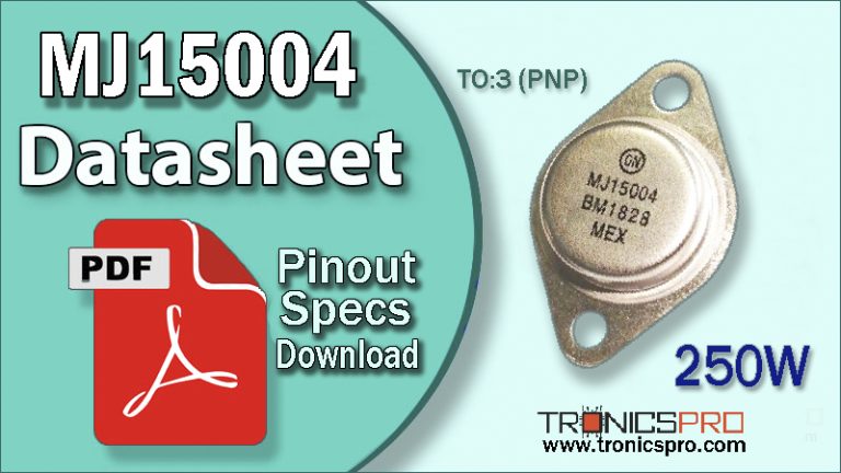 TIP3055 NPN Power Transistor Pinout Datasheet - TRONICSpro