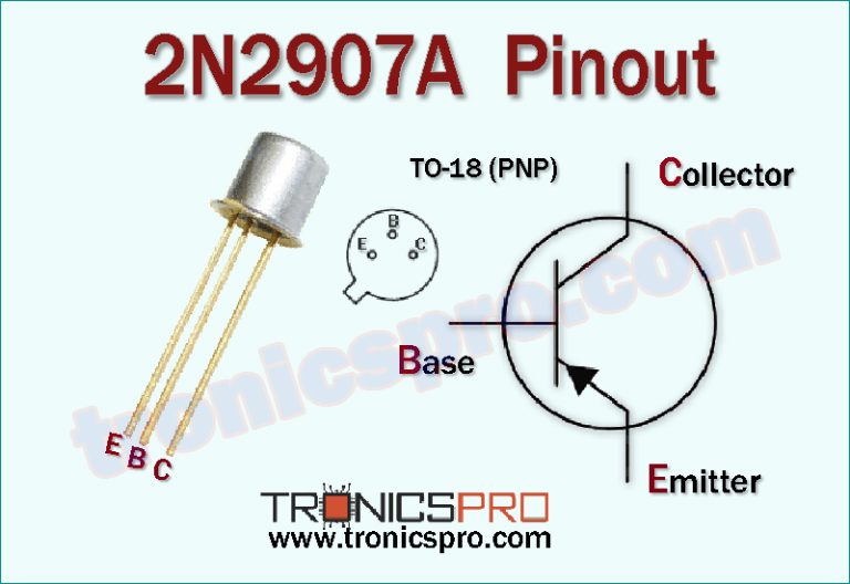 2N2907A Pinout, Equivalent, Application, Datasheet - TRONICSpro
