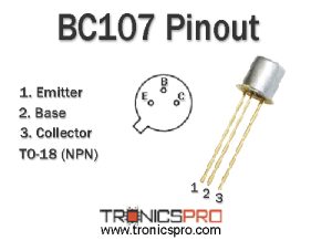 BC107 Pinout, Equivalent, Application, Datasheet - TRONICSpro