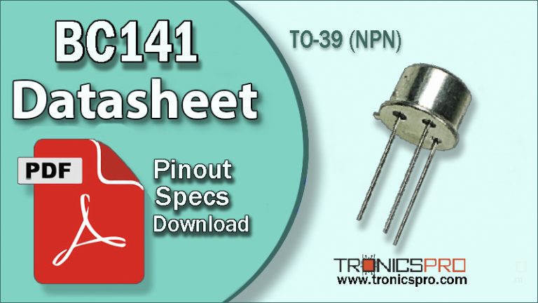 BC141 Pinout, Equivalent, Application, Datasheet - TRONICSpro