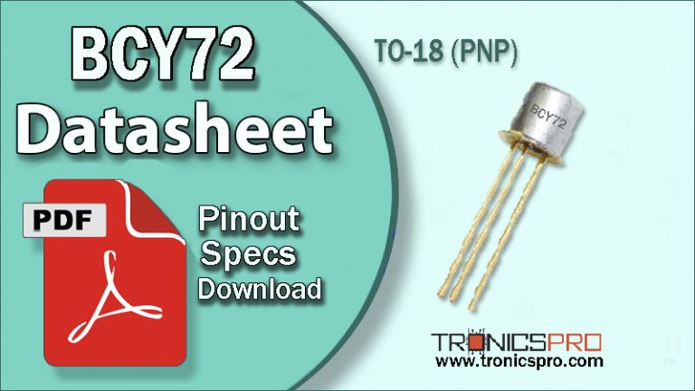 BCY72 Pinout, Equivalent, Application, Datasheet - TRONICSpro