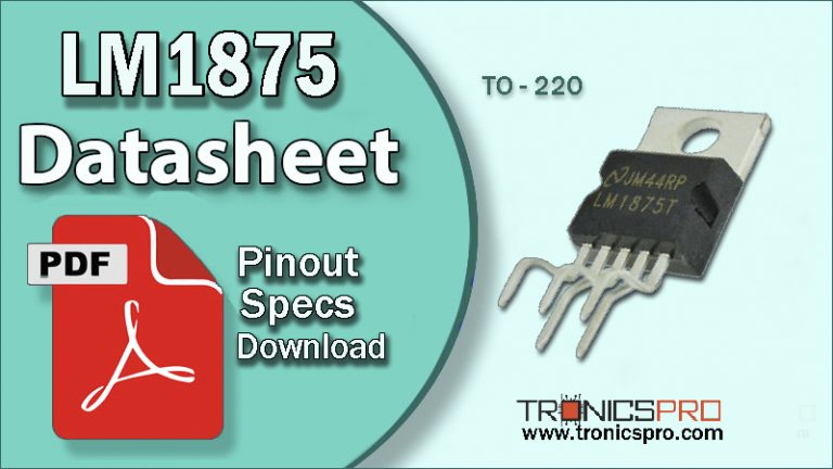 LM1875 Pinout, Equivalent, Application, Datasheet - TRONICSpro
