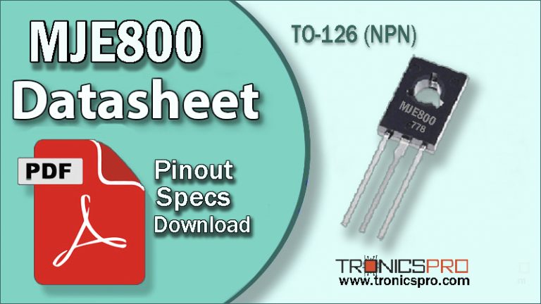 LM339 Quad Comparator IC Pinout Datasheet - TRONICSpro