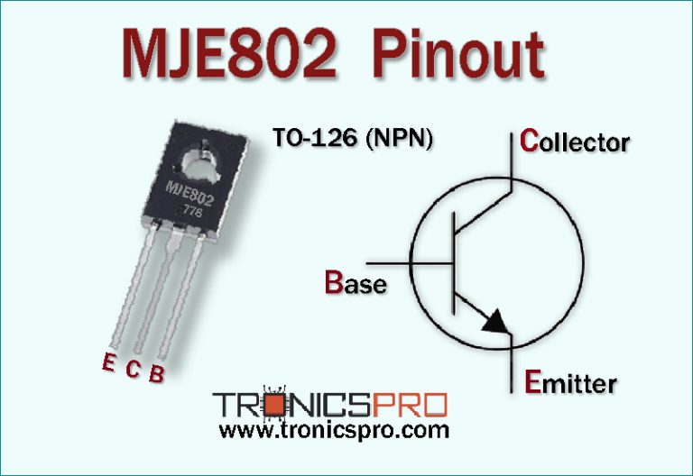 MJE802 Pinout, Equivalent Application Datasheet - TRONICSpro
